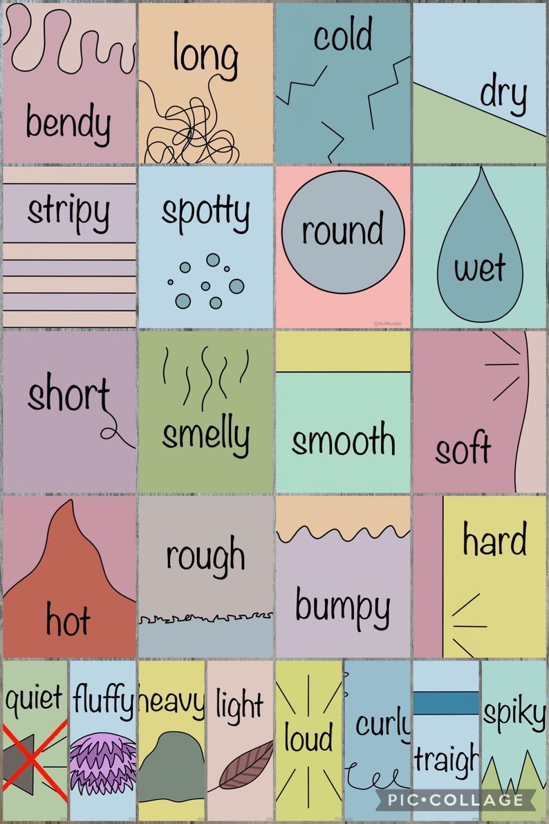 Printable Adjective Cards X24 Teaching Learning Resources - Etsy