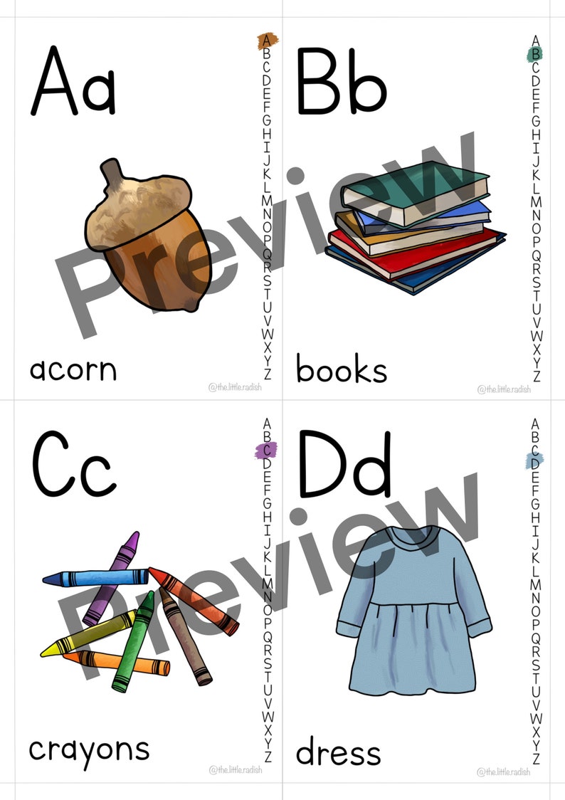 Printable Number & ABC 46 Flash Card Bundle Teaching - Etsy UK