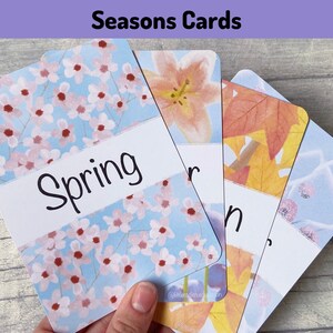 Printable Seasons Flashcards Educational Learning Resources, Teaching ...