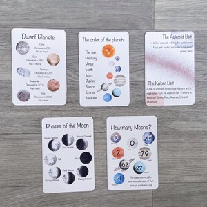 Printable Space Facts Flashcards Teaching Learning - Etsy UK