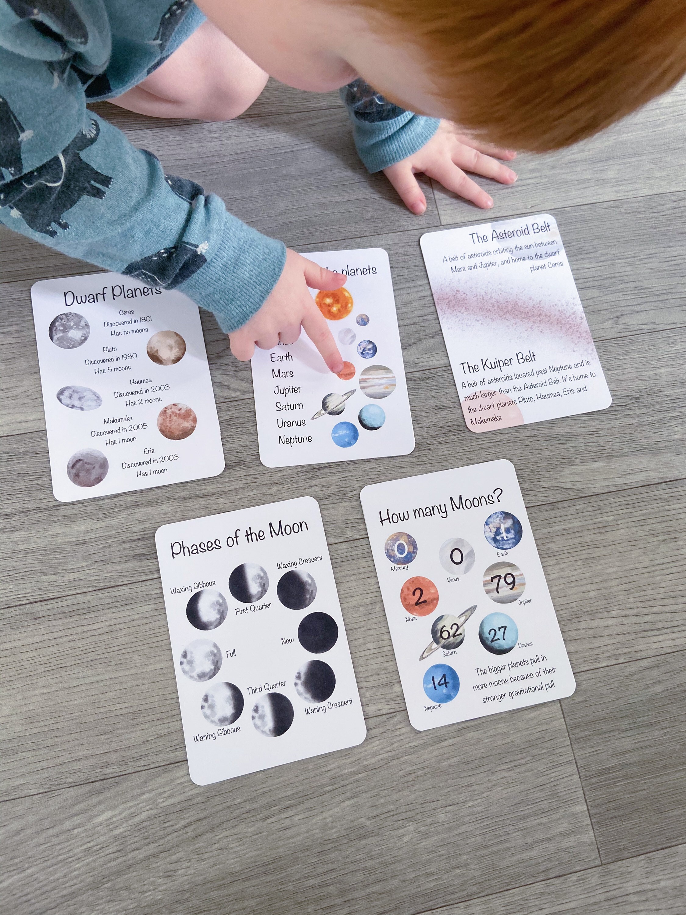 Printable Space Facts Flashcards Teaching Learning | Etsy