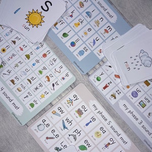 Printable Phonic Phase 2-5 Flashcards and Phonics Sound - Etsy