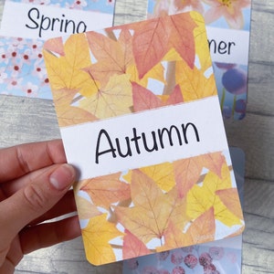 Printable Seasons Flashcards Educational Learning Resources, Teaching ...