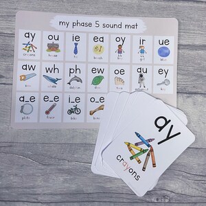 Printable Phonic Phase 2-5 Flashcards and Phonics Sound - Etsy