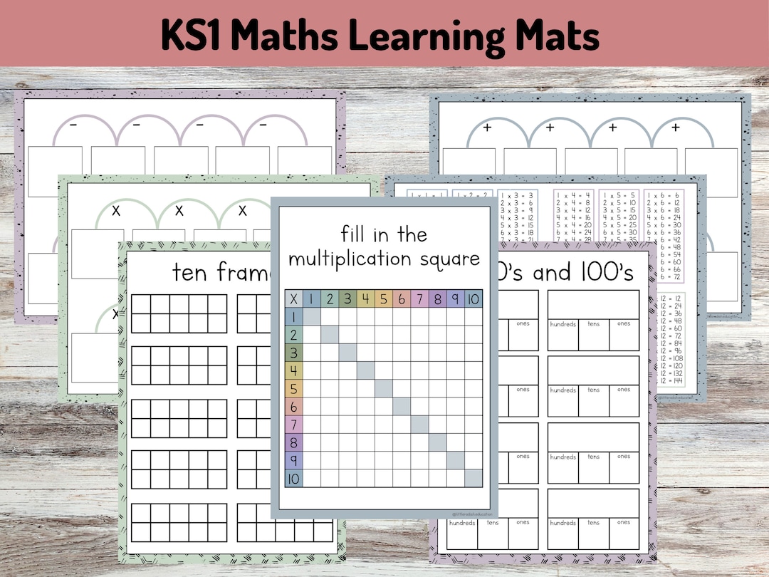 Maths Learning Mats Printable, Educational Learning Resources, Early ...