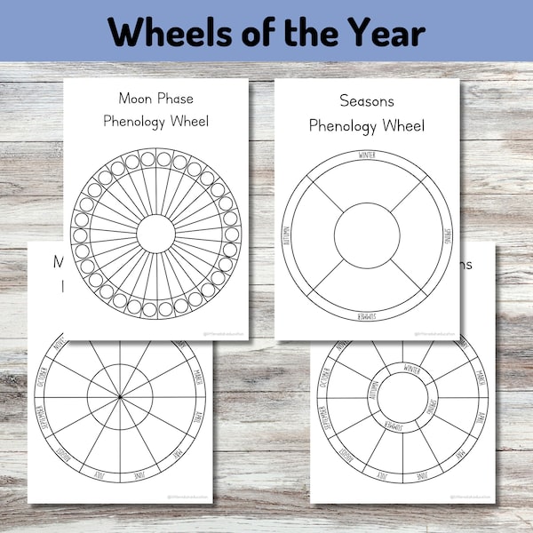 Wheel of the Year Embroidery - Etsy