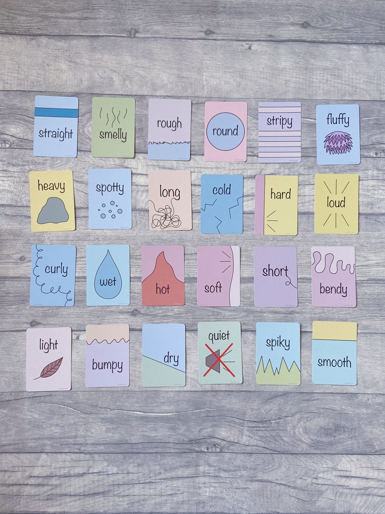 Printable Adjective Cards X24 Teaching Learning Resources - Etsy