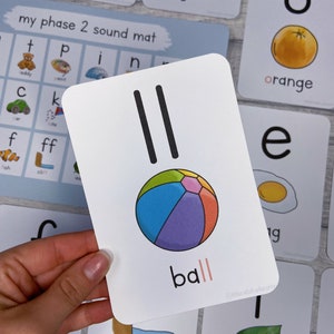 Printable Phonic Phase 2 Flashcards Phonics Sound Mat - Etsy