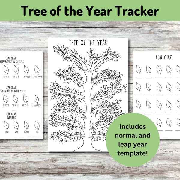 Temperature Tree Cross Stitch - Etsy