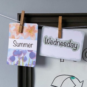 Printable Seasons Flashcards Educational Learning Resources, Teaching ...