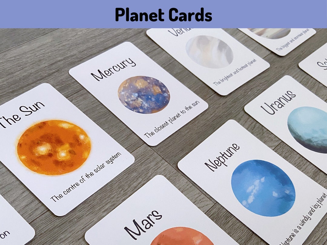 Printable Planet Flashcards Teaching Learning Resources - Etsy UK