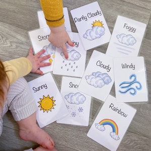 Printable Weather Flashcards Teaching Learning Resources | Etsy