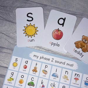 Printable Phonic Phase 2 Flashcards Phonics Sound Mat - Etsy