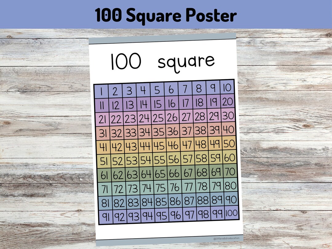 100 Grid Print Printable, Numeracy and Early Math, KS1 Numeracy ...