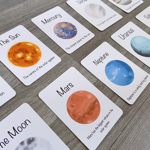 Printable Planet Flashcards Teaching Learning Resources - Etsy UK