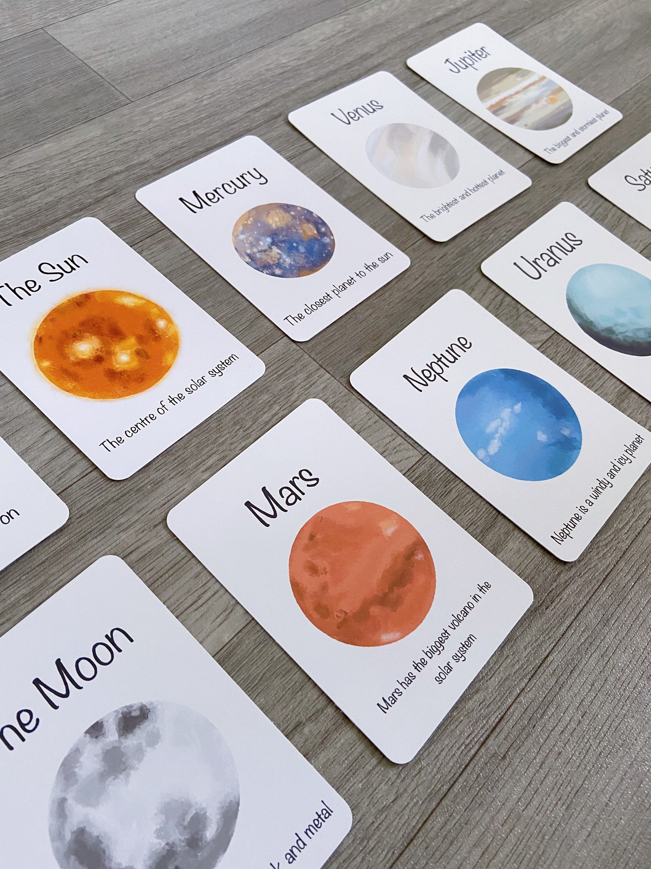 Printable Planet Flashcards Teaching Learning Resources - Etsy UK