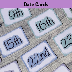 Printable Dates Cards Educational Learning Resources - Etsy