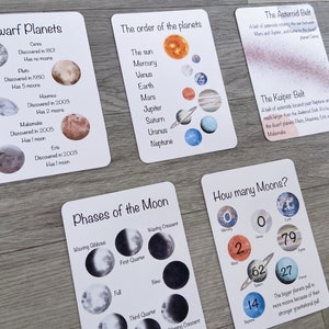 Printable Space Facts Flashcards Teaching Learning - Etsy UK