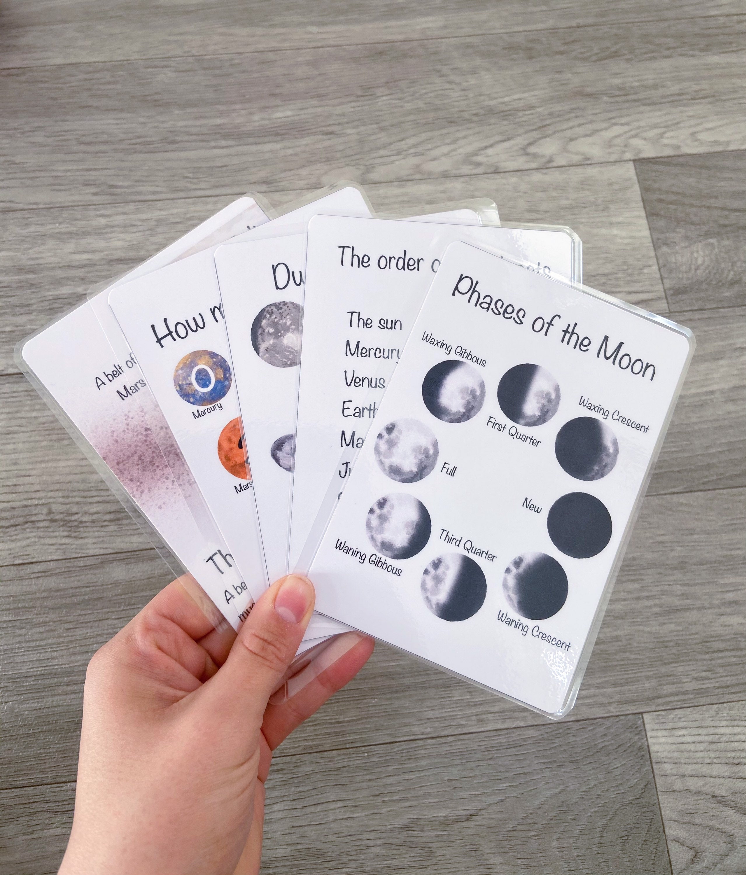 Printable Space Facts Flashcards Teaching Learning | Etsy