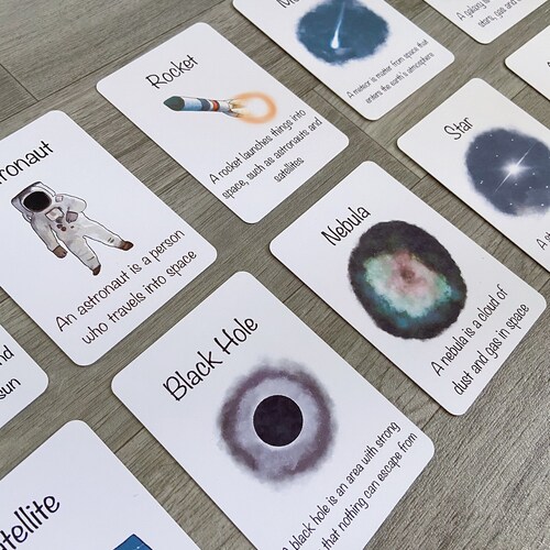 Printable Space Facts Flashcards Teaching Learning - Etsy UK