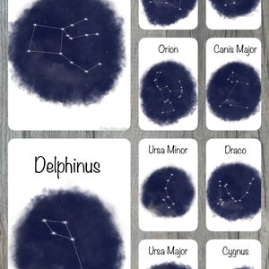 Printable Constellations Flashcards Teaching Learning - Etsy Canada