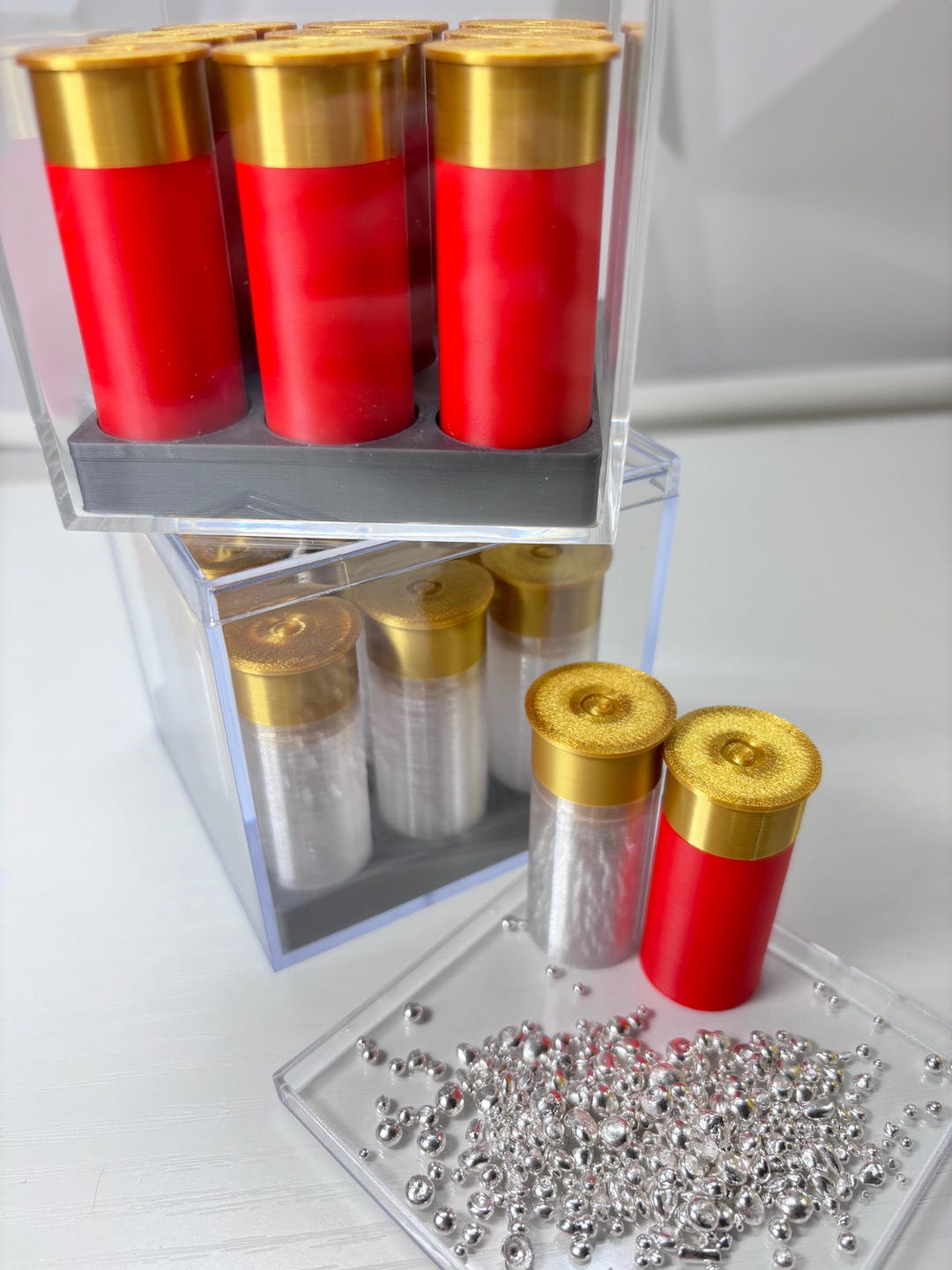 Silver Poured Shot Tube - Shot Gun Shell Case for Poured Shots - [READ ...