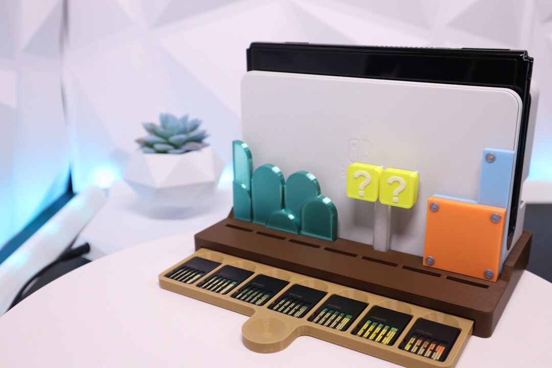 Nintendo Switch Game Holder | Super Mario Dock Stand | Fan Art - Etsy