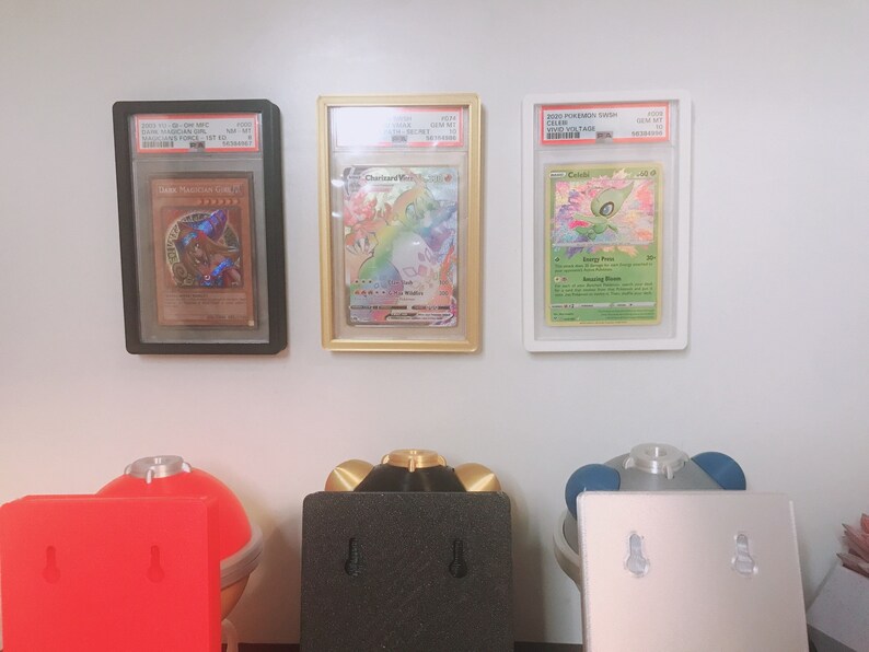 PSA Graded Card Display Frame Wall Frame Desk Mount - Etsy