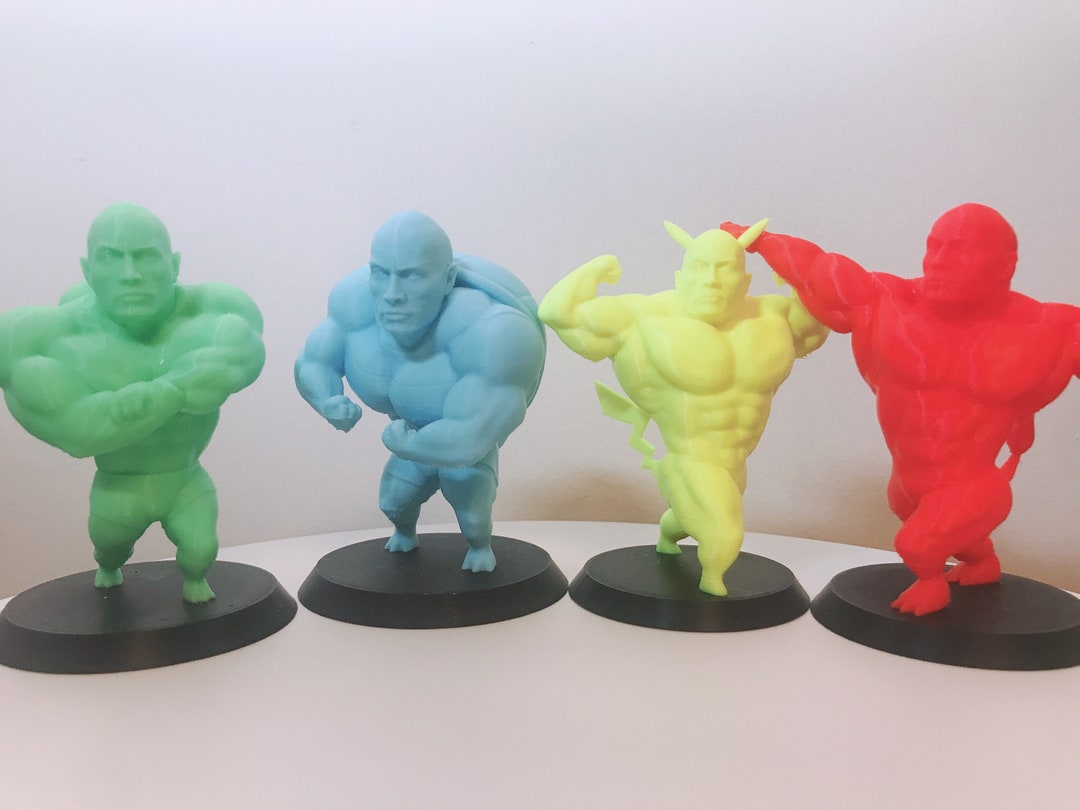 The Rock Themed | Pokerock Collection | 3D Printed Figurine | Fan Art ...