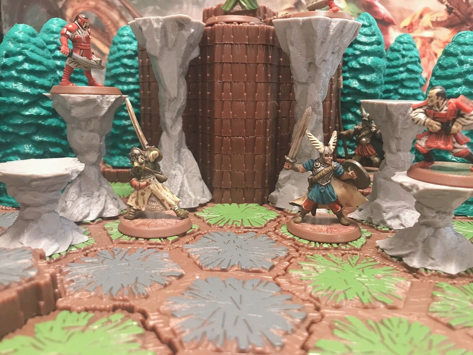 Heroscape Terrain - Stone Columns (6 Piece) [custom] - Etsy