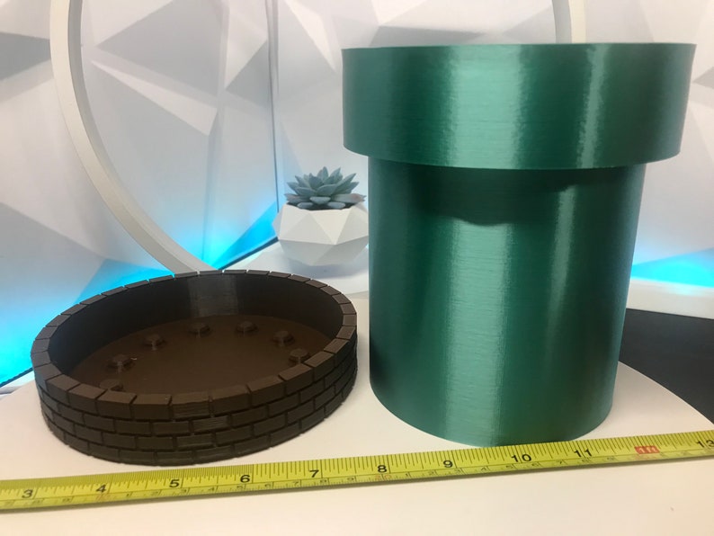 Mario Pipe Planter Flower Pot Super Mario Planter - Etsy