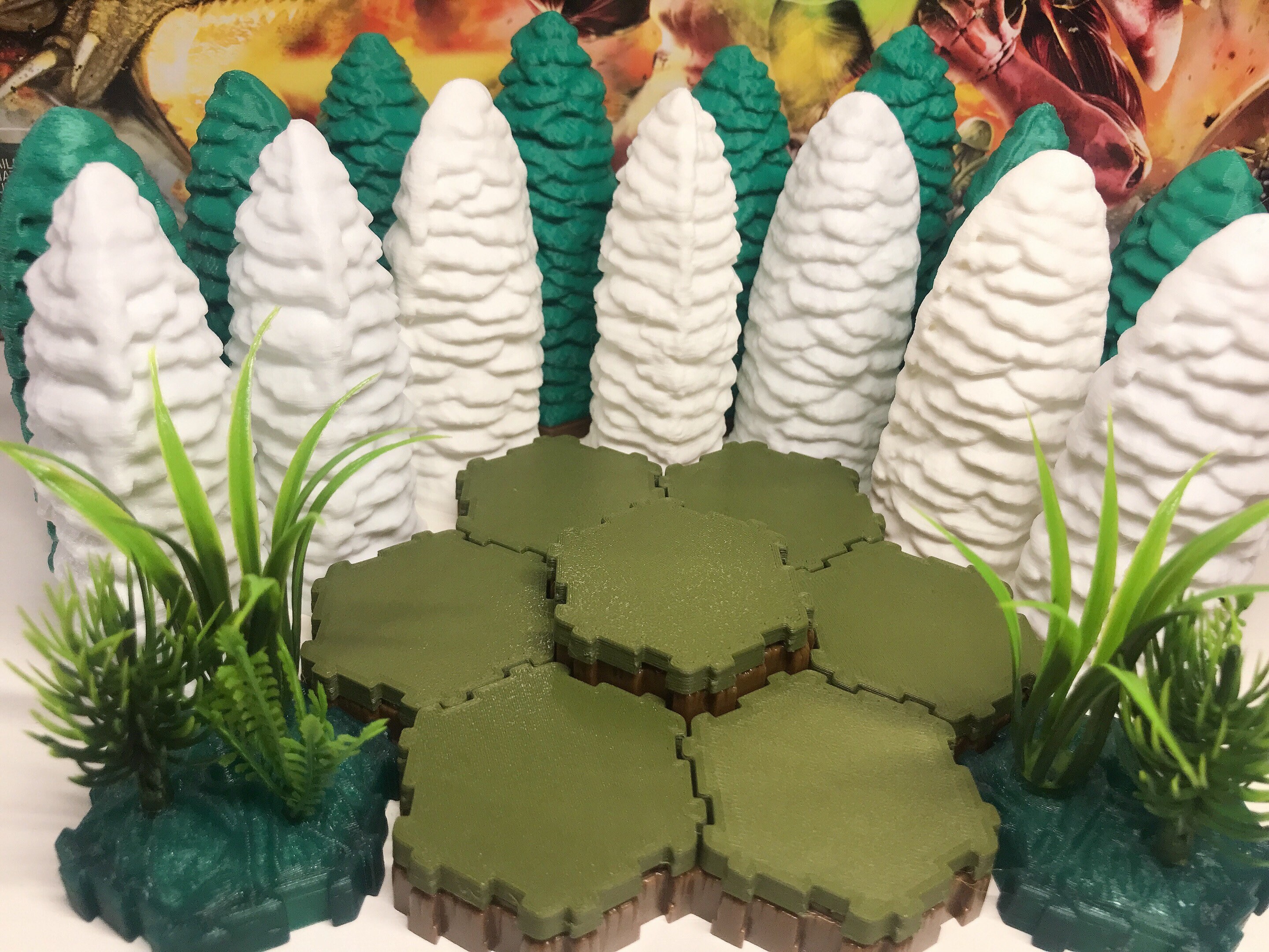 Heroscape Terrain - 1 Hex (7 Pieces, Special Ruling) [custom] - Etsy