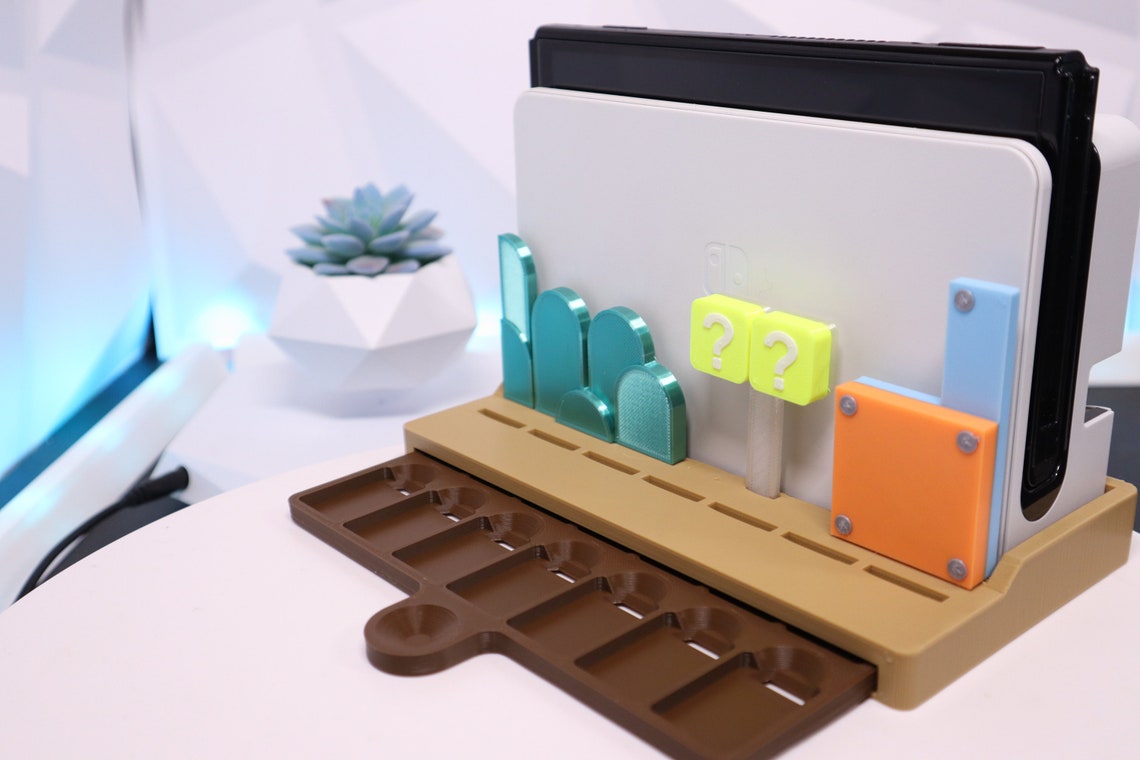 Nintendo Switch Game Holder | Super Mario Dock Stand | Fan Art - Etsy