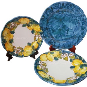 Positano Amalficoast Dishes Handmade Made in Italy Vietri Soup Plates ...