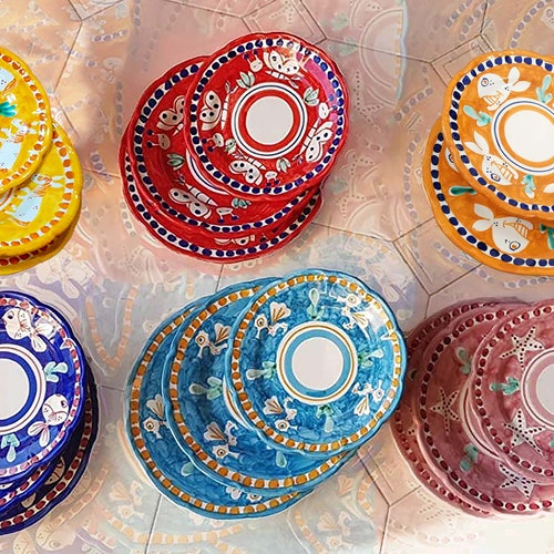 Positano Amalficoast Dishes Handmade Made in Italy Vietri Soup - Etsy