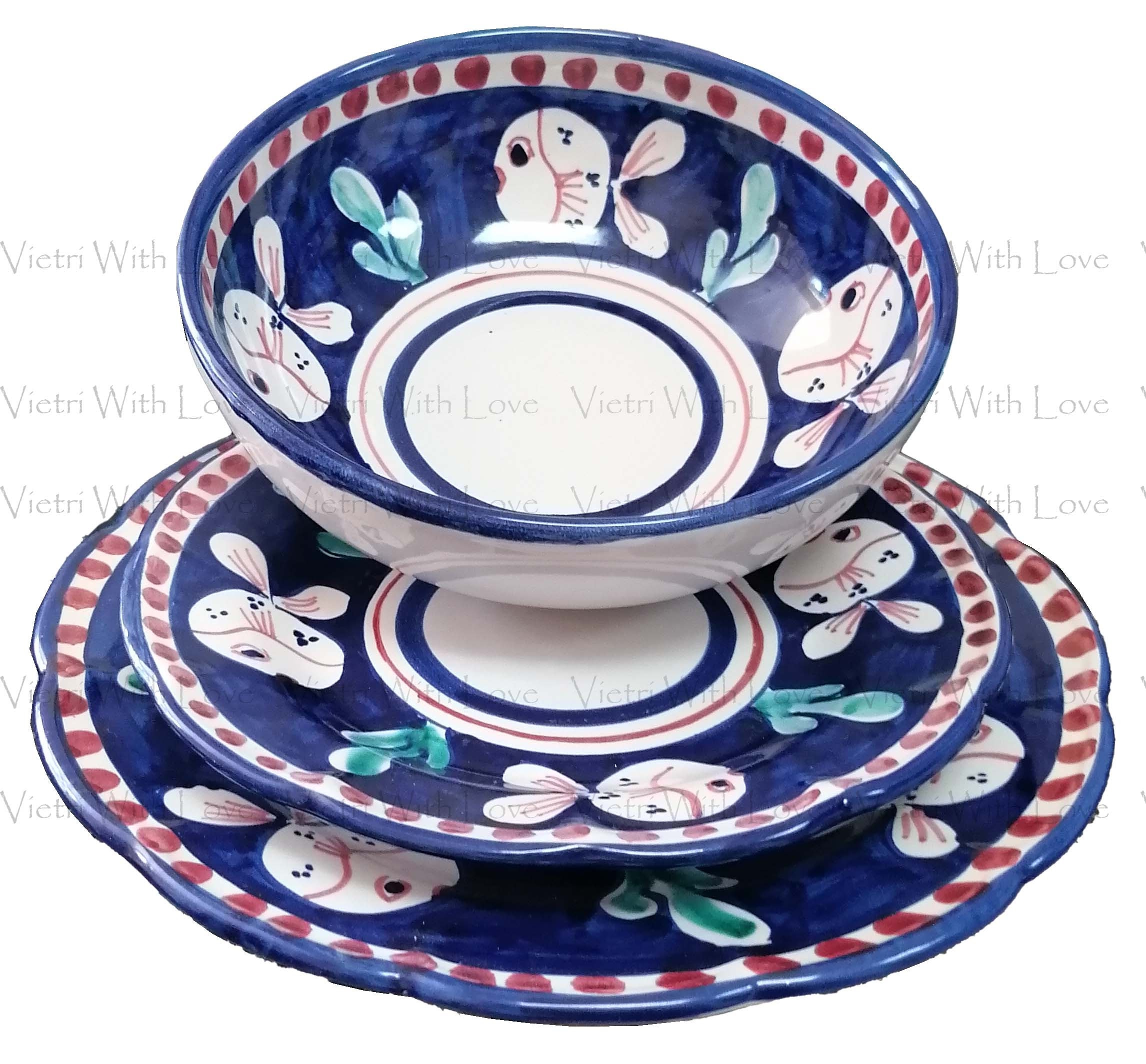 Positano Amalficoast Dishes Handmade Made in Italy Vietri Bowls Meat ...
