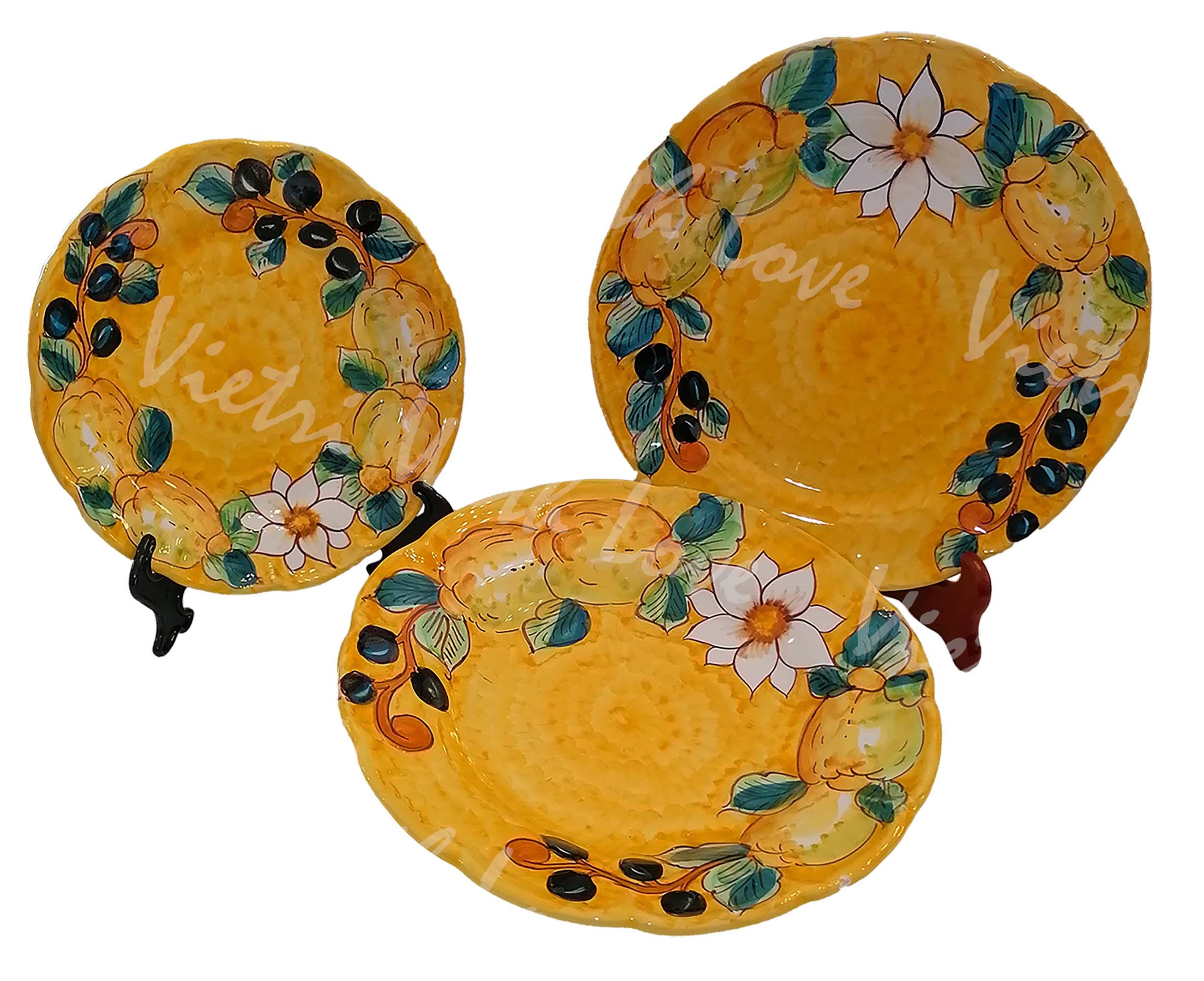 Positano Amalficoast Dishes Handmade Made in Italy Vietri Soup Plates ...