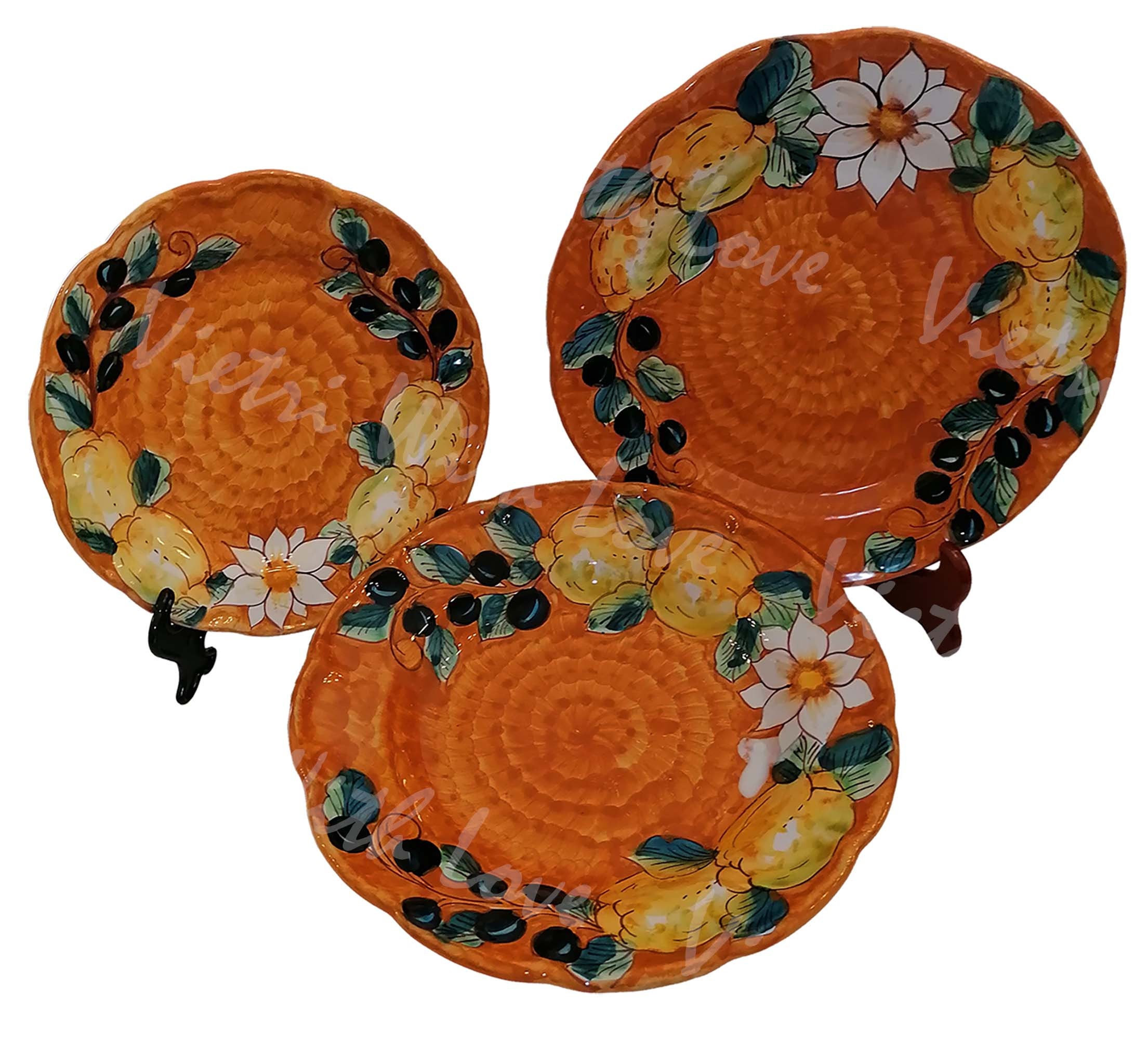 Positano Amalficoast Dishes Handmade Made in Italy Vietri Soup Plates ...
