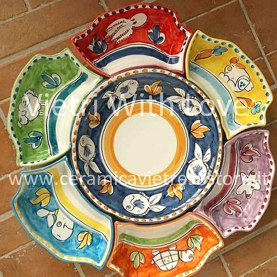 Positano Amalficoast Cold Dinner Appetizer. 7pcs Vietri - Etsy