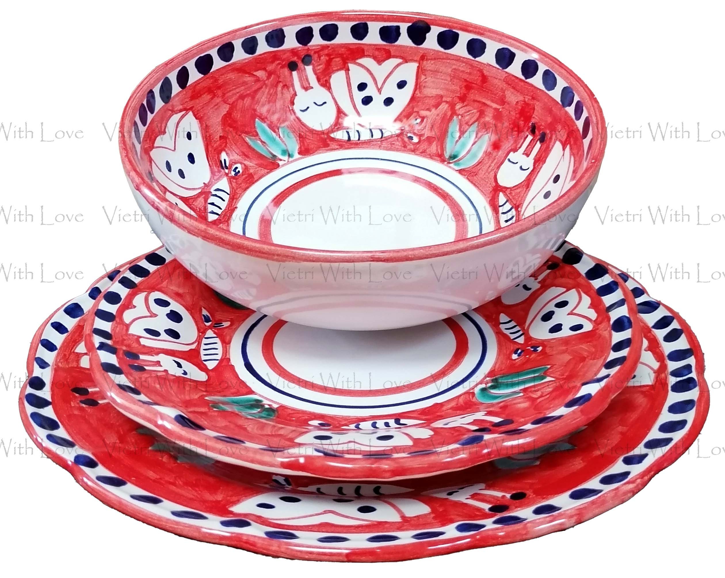 Positano Amalficoast Dishes Handmade Made in Italy Vietri Bowls Meat ...