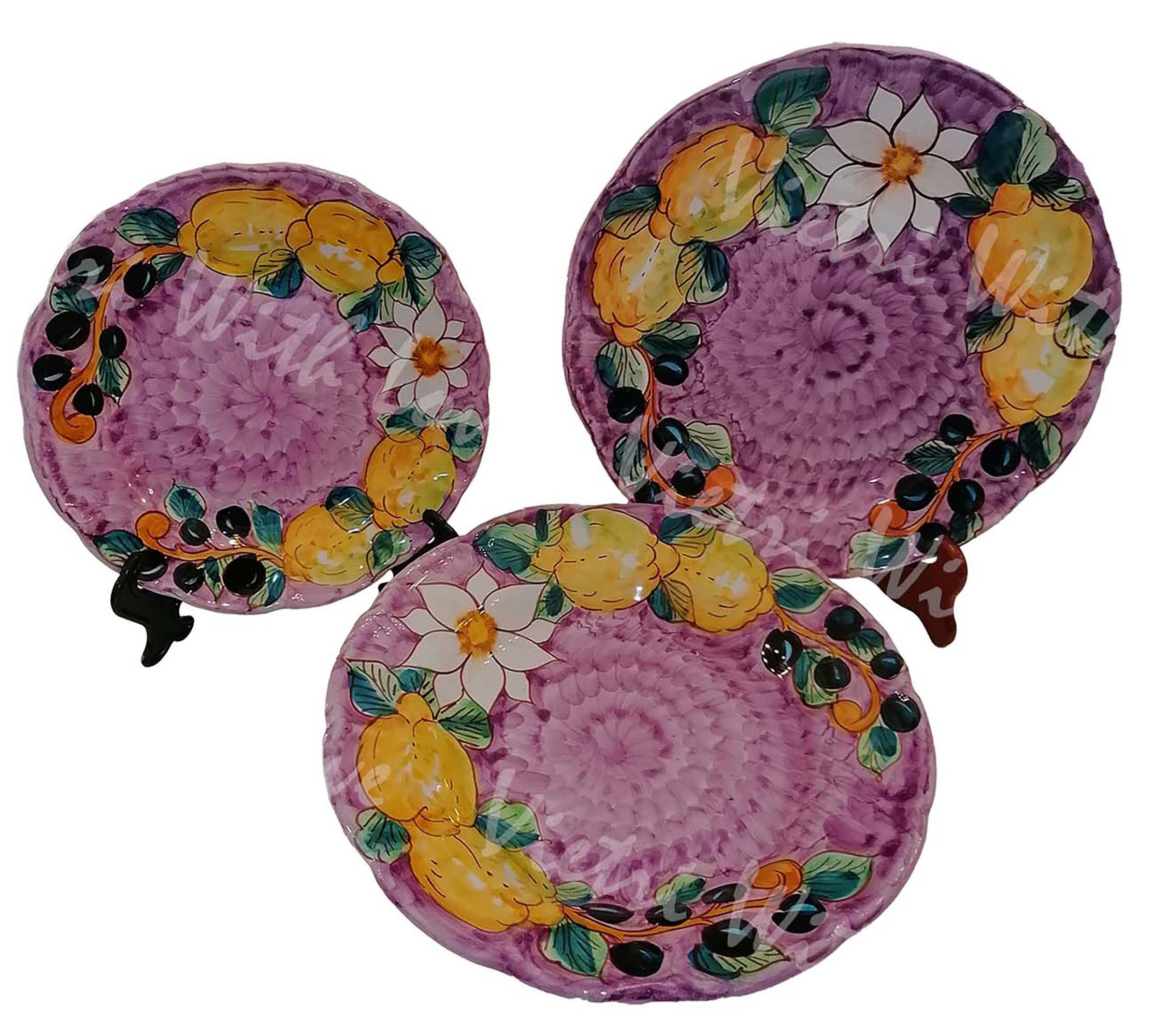 Positano Amalficoast Dishes Handmade Made in Italy Vietri Soup Plates ...