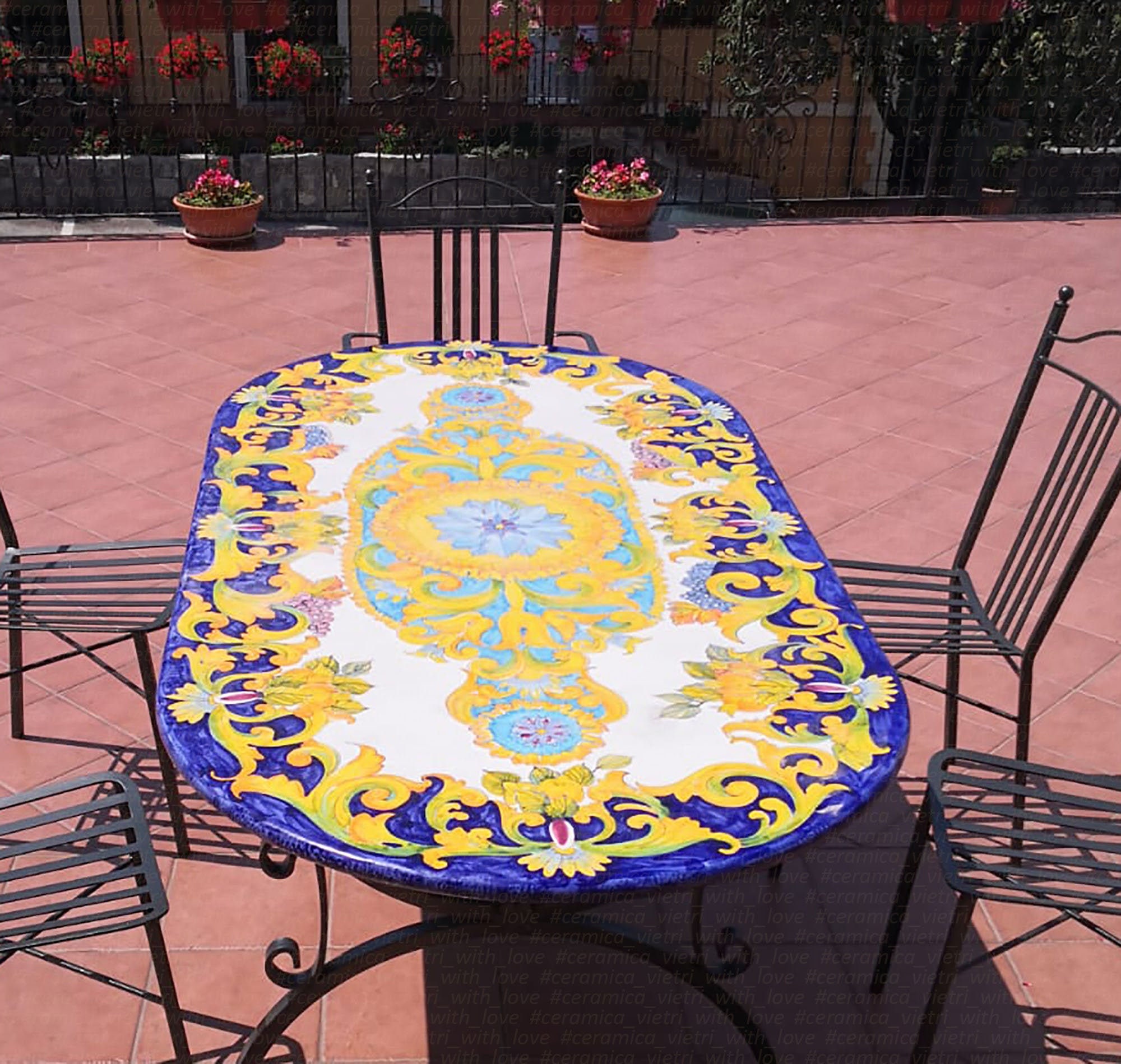 Positano Amalficoast Oval Table Lava Stone Handmade Made in Italy ...