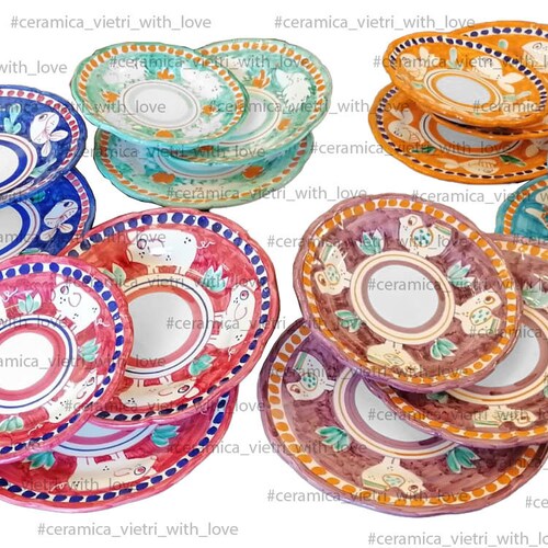 Positano Amalficoast Dishes Handmade Made in Italy Vietri Soup - Etsy