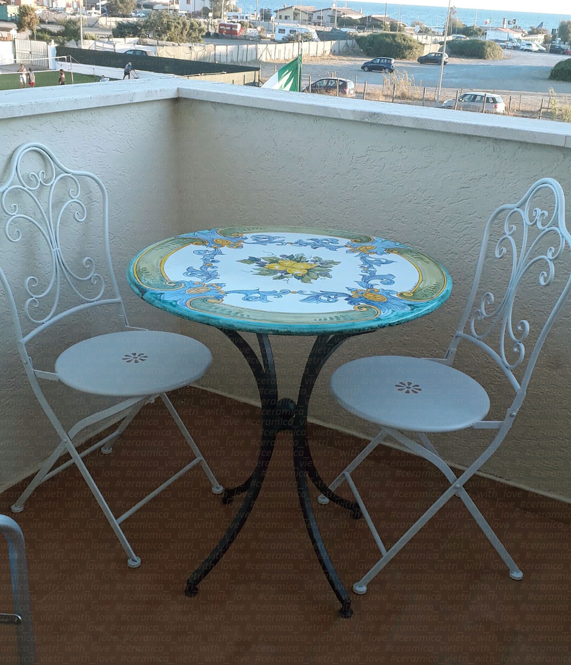 Positano Amalficoast Round Table Lava Stone Handmade Made in Italy ...