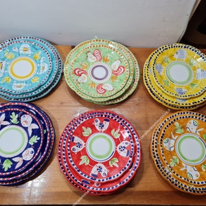 Positano Amalficoast Dishes Handmade Made in Italy Vietri Plates Mixed ...