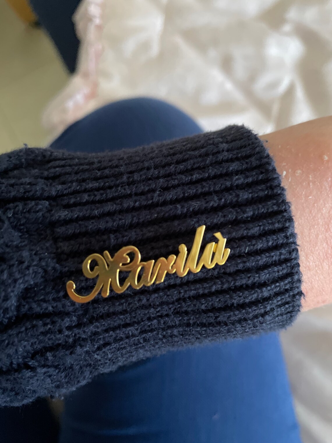 Custom Name or Logo Brooch in Gold / Silver / Rose Gold - Etsy