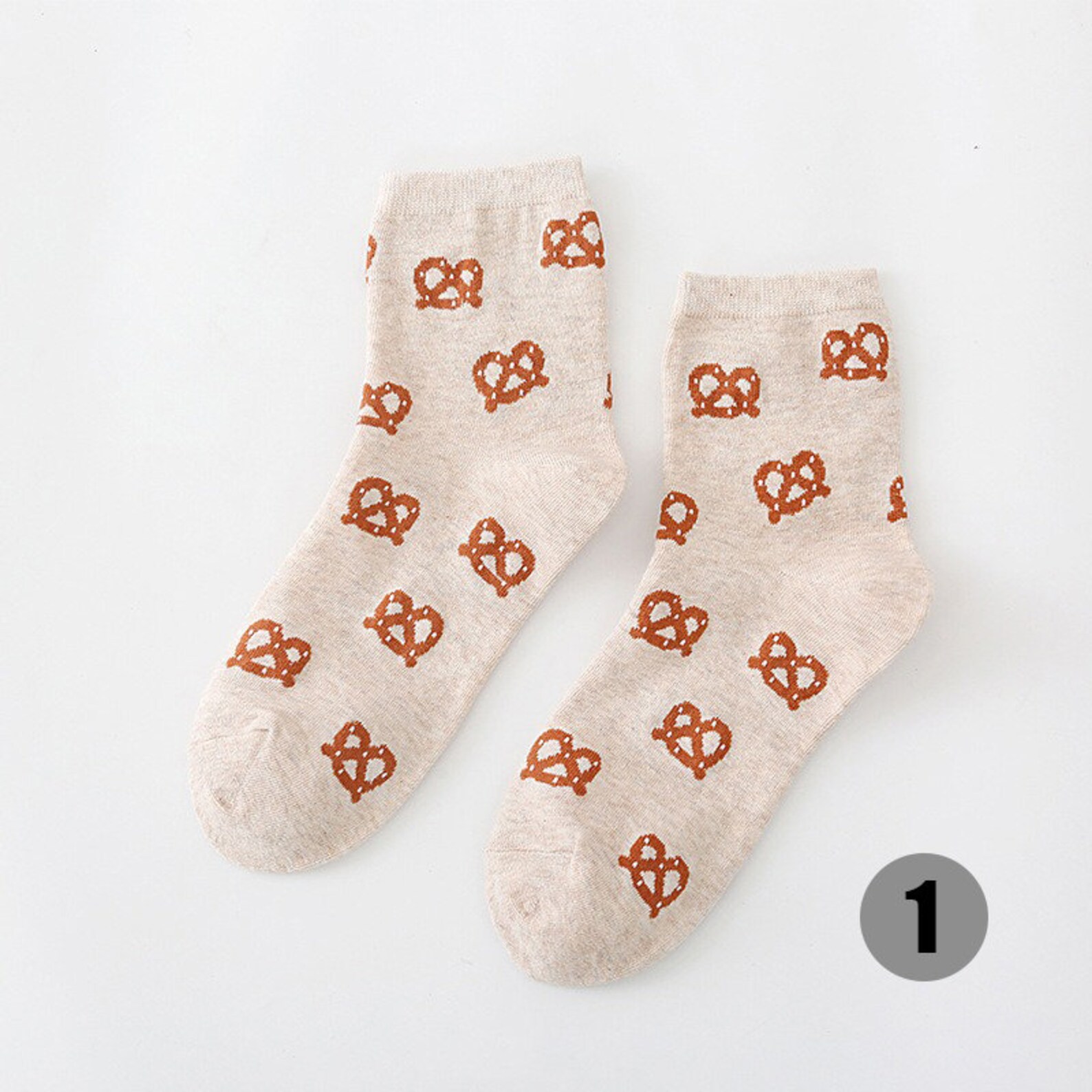 1 Pair Cartoon Fruit Food Printed Socks Women Socks Fashion - Etsy
