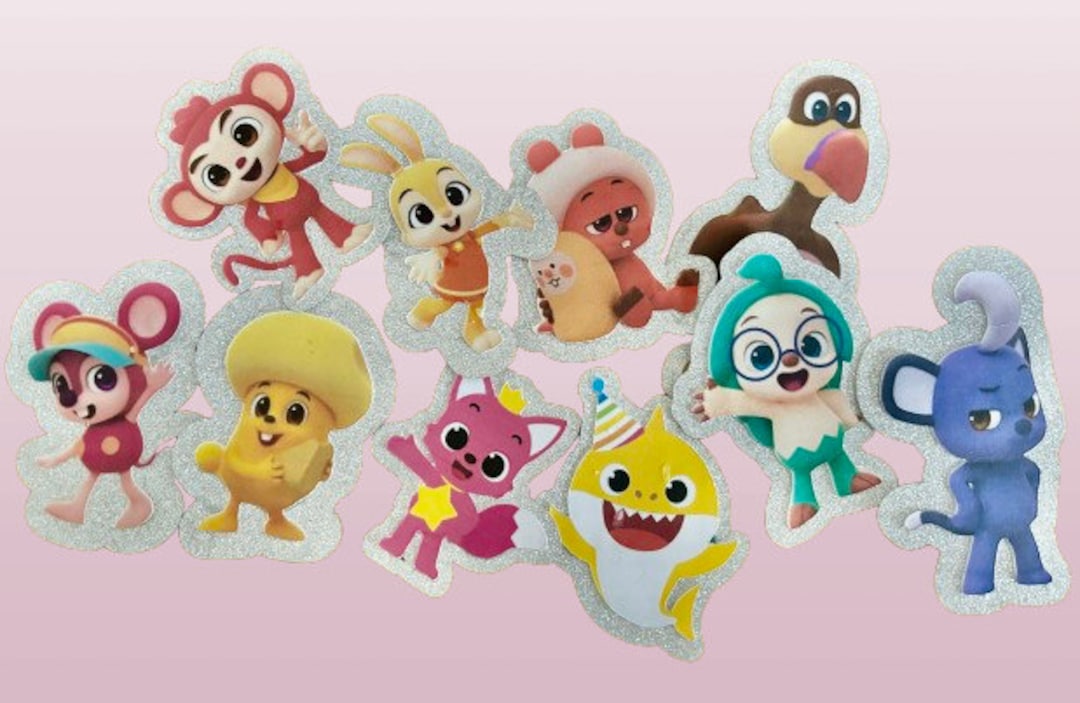 Pinkfong, Hogi and Friends Cupcake Toppers - Etsy