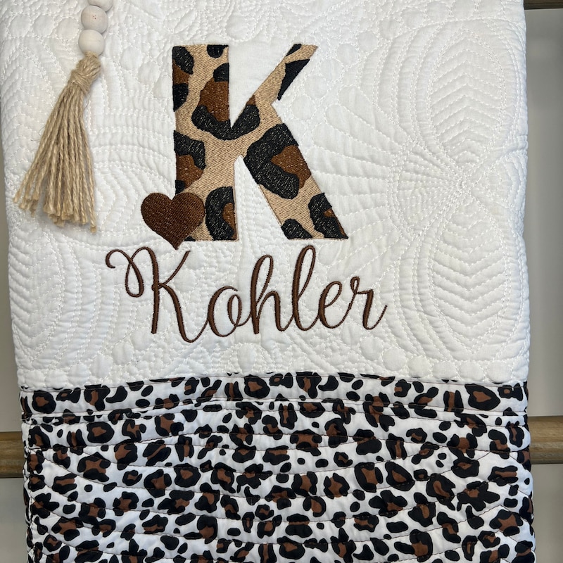 Monogrammed Quilt - Etsy