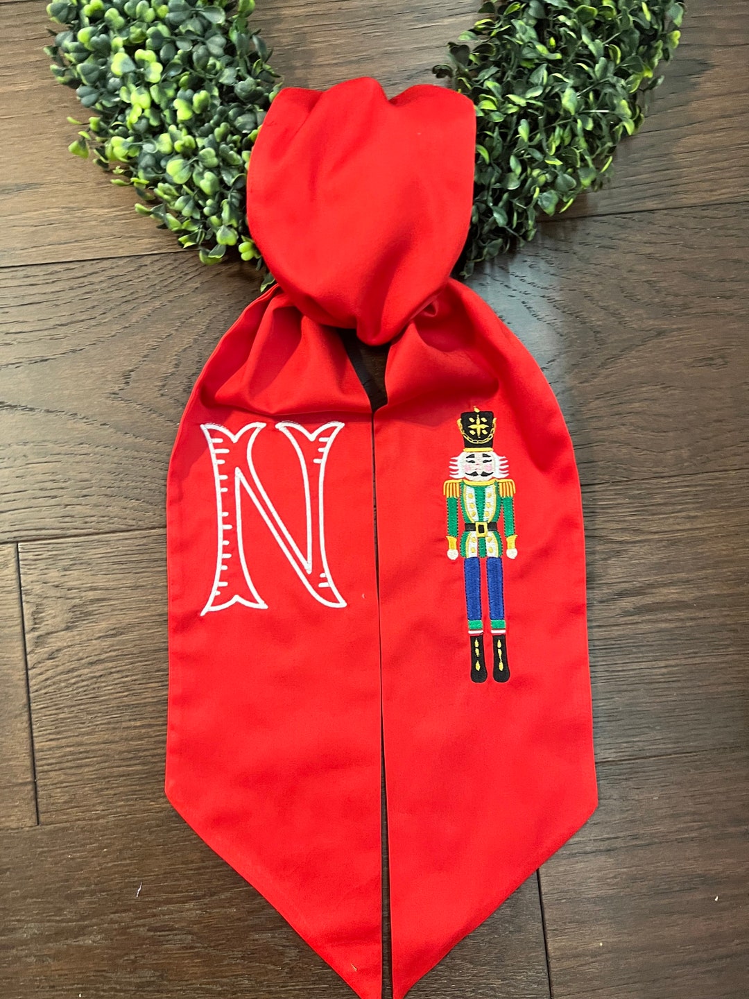 Wreath Sash | Christmas Nutcracker | Custom Wreath Sash | Personalized ...